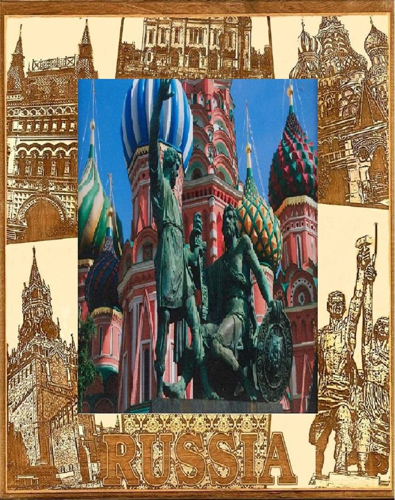 Russia Laser Engraved Wood Picture Frame - Etsy