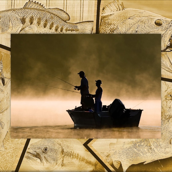 Fishing Pole Picture Frame - Etsy