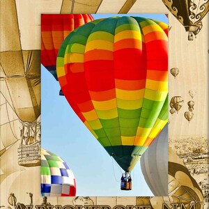 Albuquerque New Mexico With Balloons Laser Engraved Wood Picture Frame ...