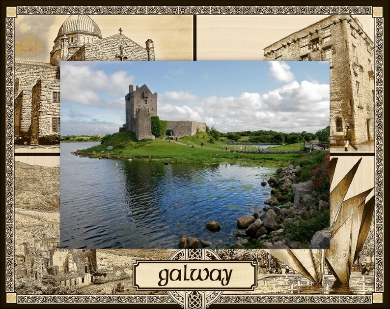 Galway Ireland Laser Engraved Wood Picture Frame - Etsy
