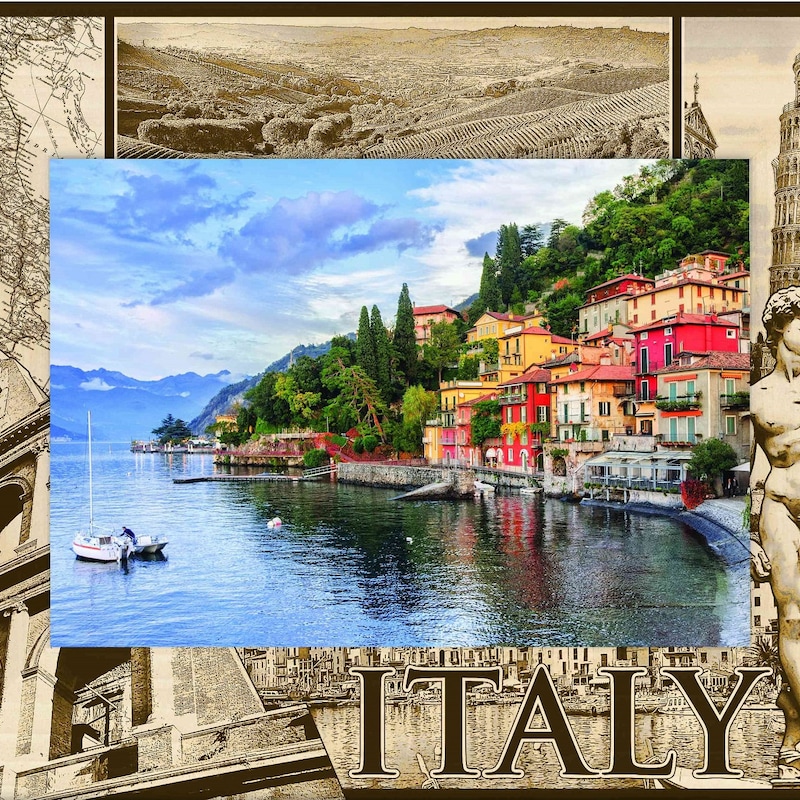 Italy Wooden Photo Frame - Etsy