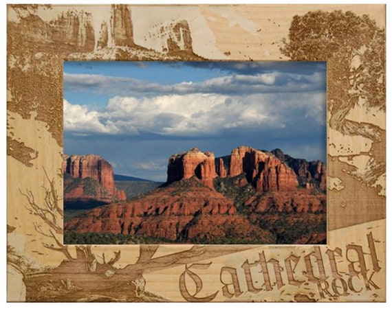 Cathedral Rock Arizona Laser Engraved Wood Picture Frame | Etsy