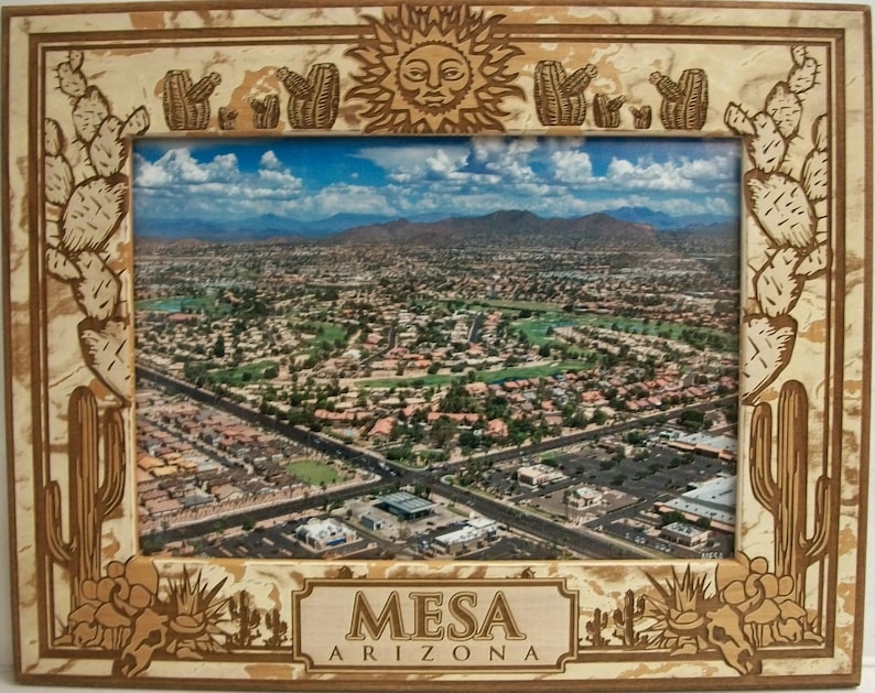 Mesa Arizona Laser Engraved Wood Picture Frame - Etsy