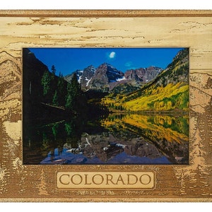 Colorado Laser Engraved Wood Picture Frame - Etsy