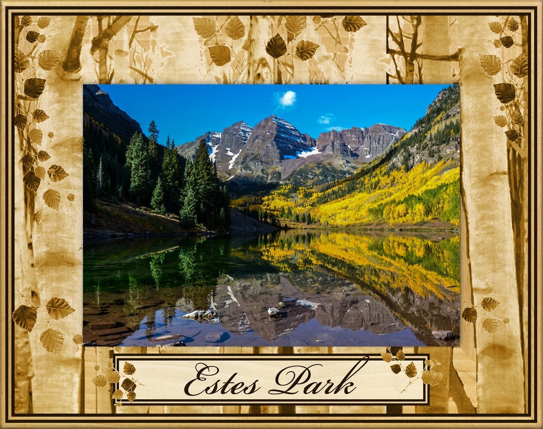 Estes Park Colorado Laser Engraved Wood Picture Frame - Etsy