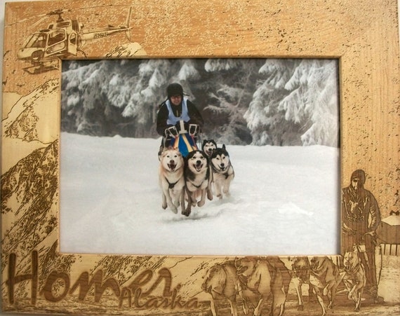 Homer Alaska Laser Engraved Wood Picture Frame - Etsy