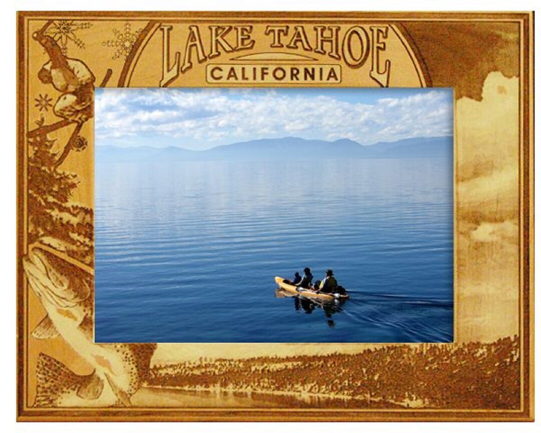 Lake Tahoe California Engraved Wood Picture Frame - Etsy