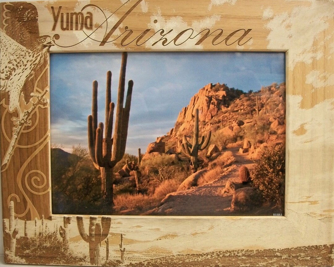 Yuma Arizona Laser Engraved Wood Picture Frame - Etsy