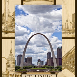 St Louis Missouri Laser Engraved Wood Picture Frame - Etsy