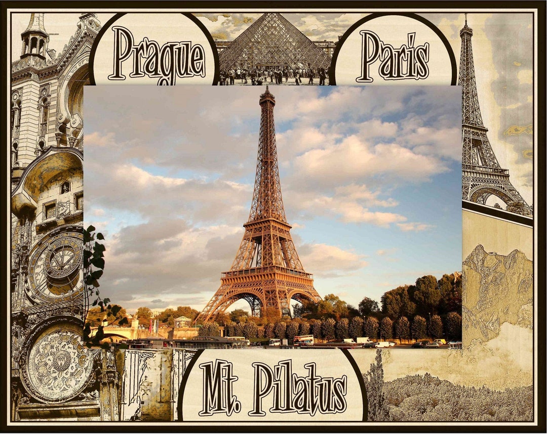 Europe Montage Laser Engraved Wood Picture Frame - Etsy