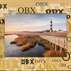 OBX Repeat Laser Engraved Wood Picture Frame - Etsy