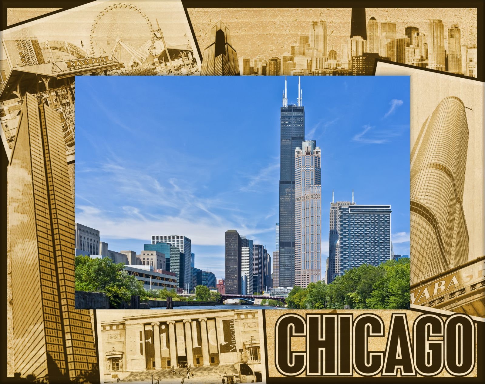 Chicago Landmarks Collage