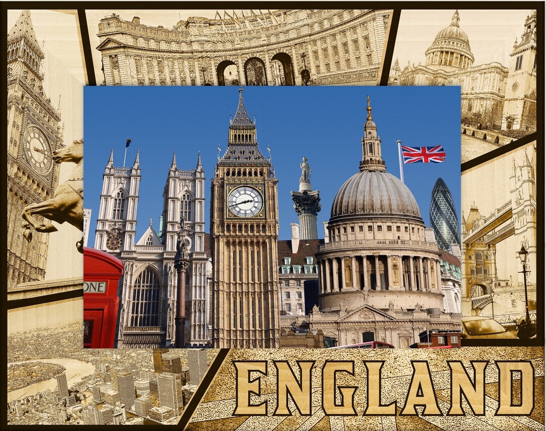 England Laser Engraved Wood Picture Frame - Etsy