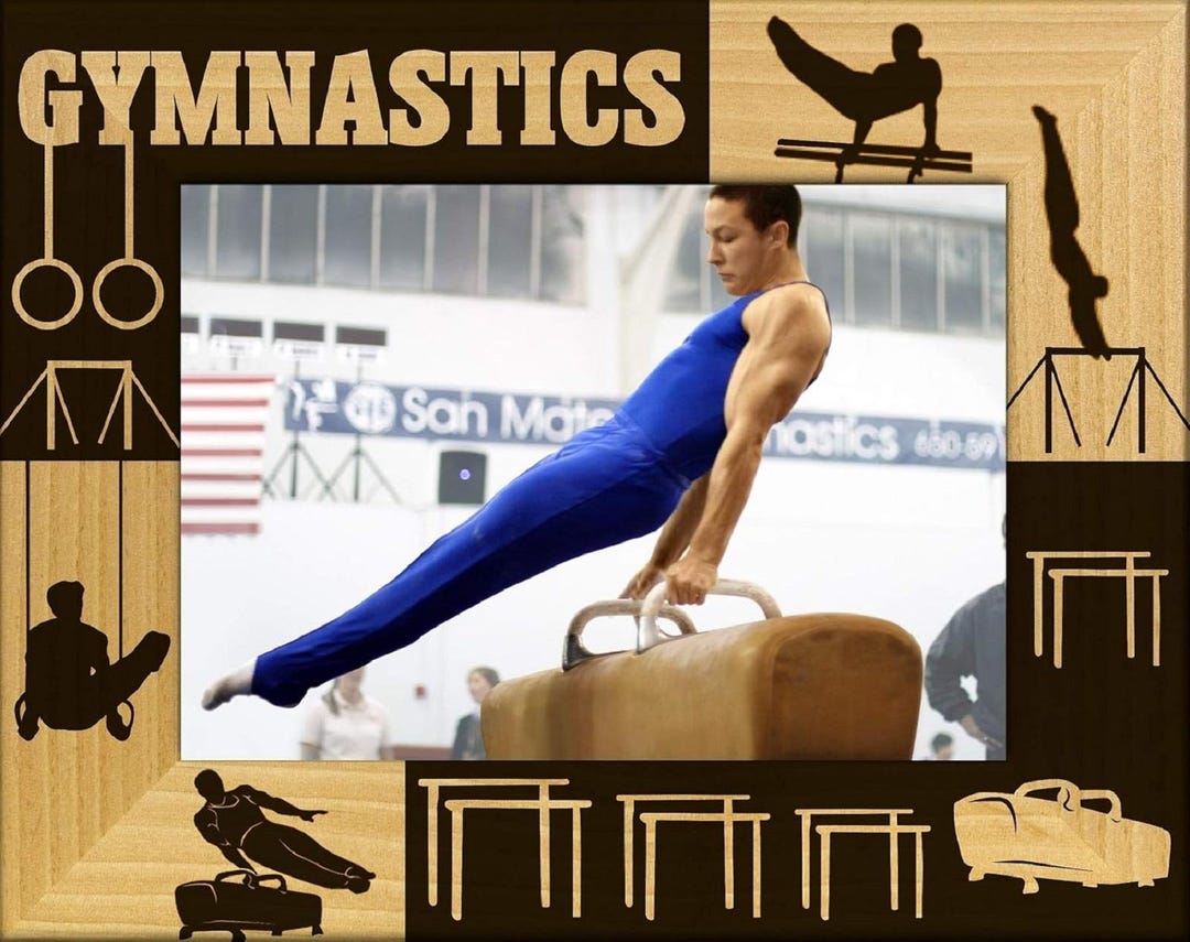 Gymnastics Laser Engraved Wood Picture Frame - Etsy