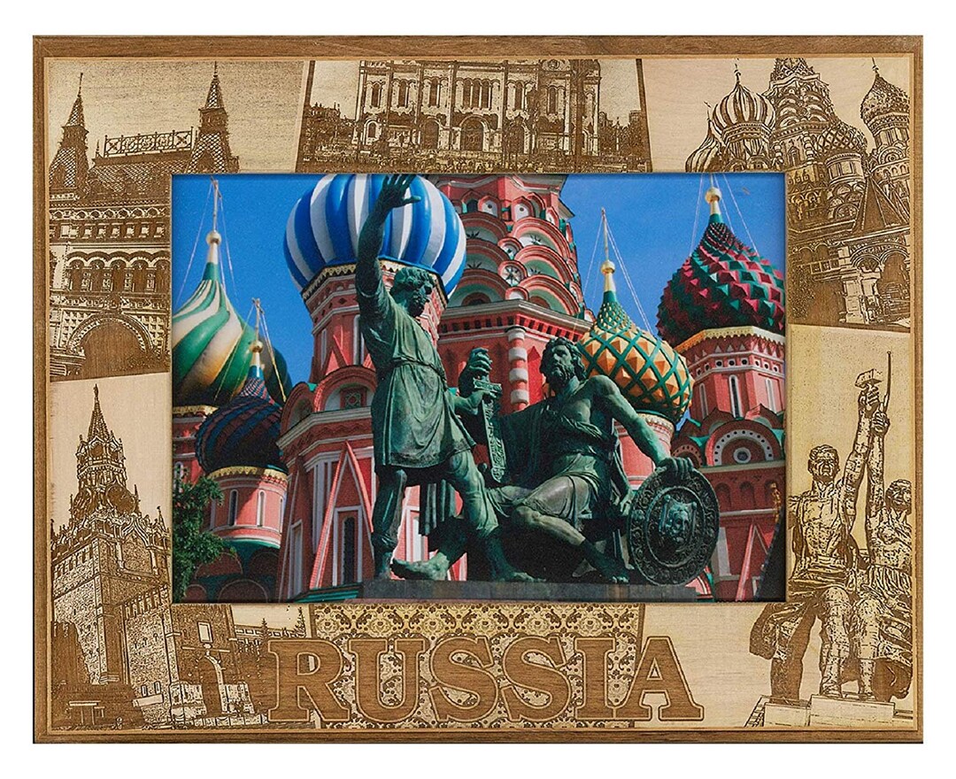 Russia Laser Engraved Wood Picture Frame - Etsy