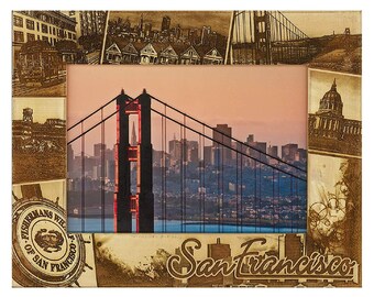 San Diego California Laser Engraved Wood Picture Frame | Etsy