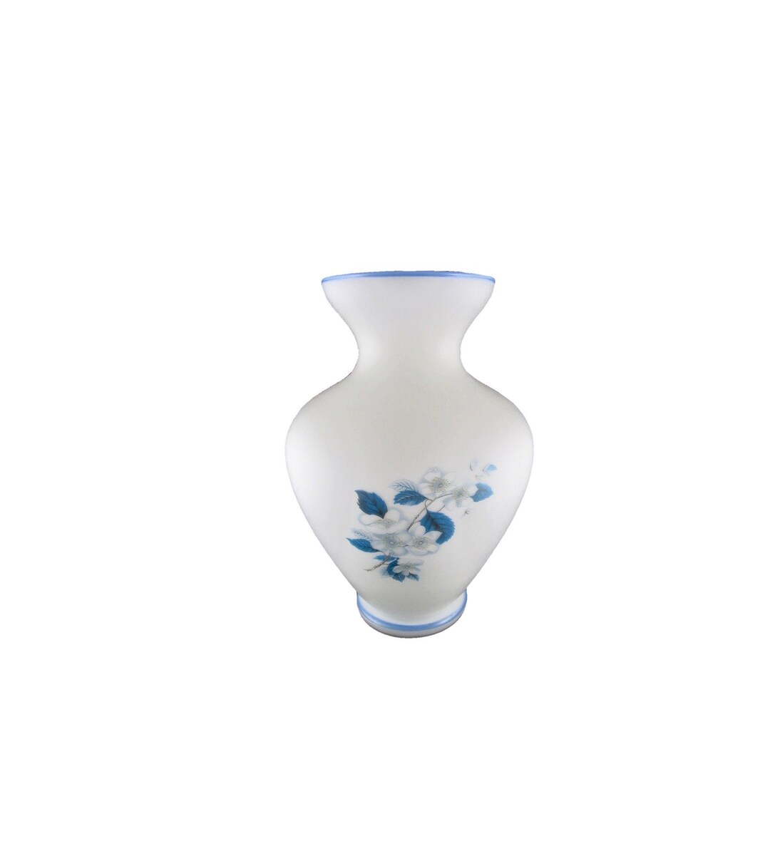 Antique White Satin Glass Shoulder Vase - Etsy