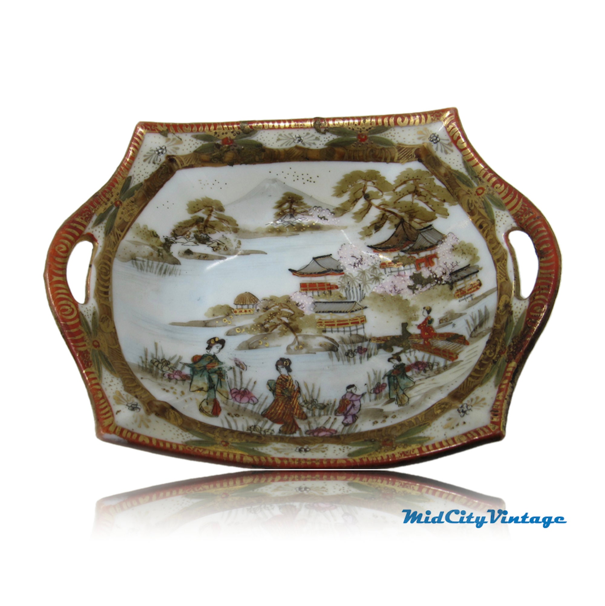 Antique Hand-painted Japanese Royal Kaga Porcelain Salt Cellar - Etsy