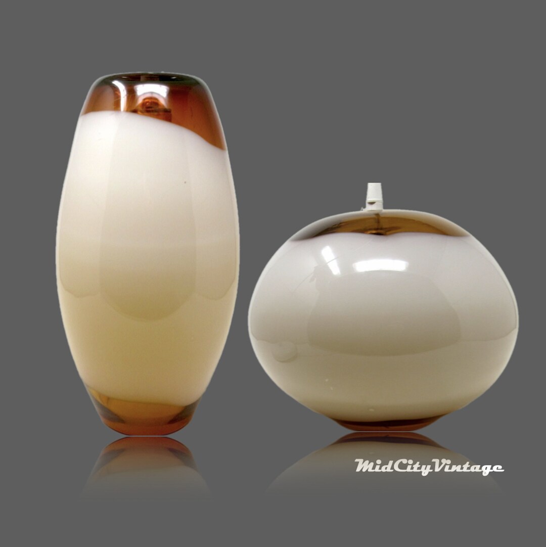 Vitriluxe Glass Pendant Lights - a Pair - Early 2000s, Hand Blown Glass ...