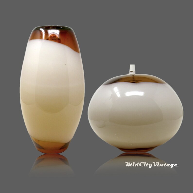 Vitriluxe Glass Pendant Lights - a Pair - Early 2000s, Hand Blown Glass ...