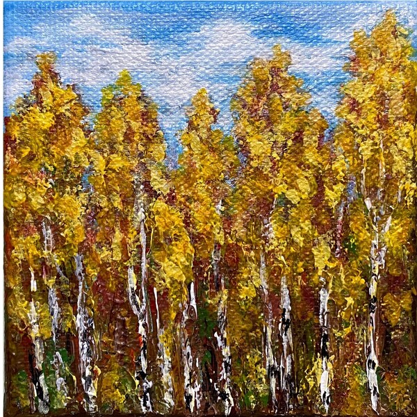 Aspen Tree Painting - Etsy