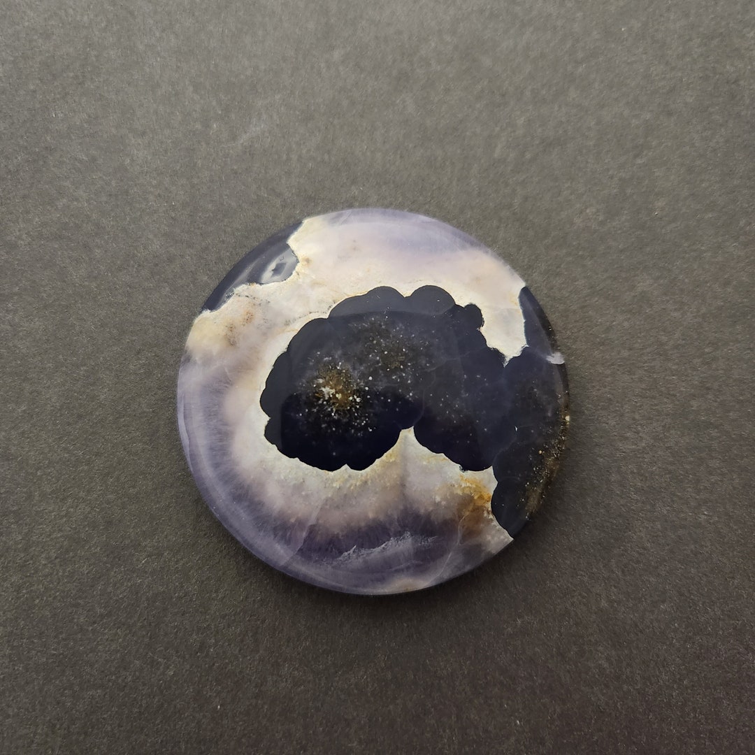 Purple Fluorite Cabochon Designer Cabochon Hand Cut Round - Etsy