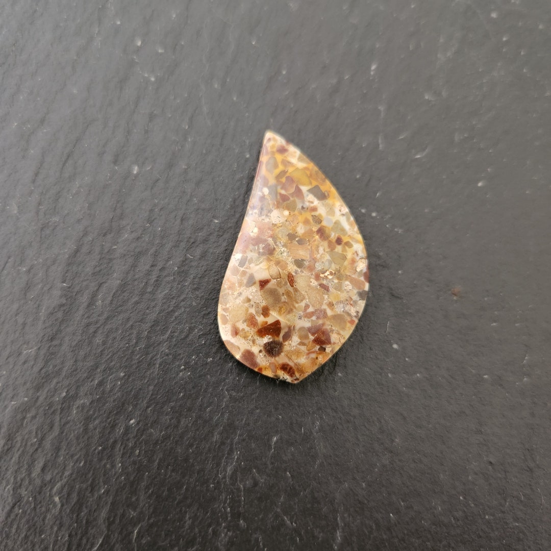 Pudding Stone Cabochon, Designer Cabochon, Hand Cut, Freeform Shape - Etsy