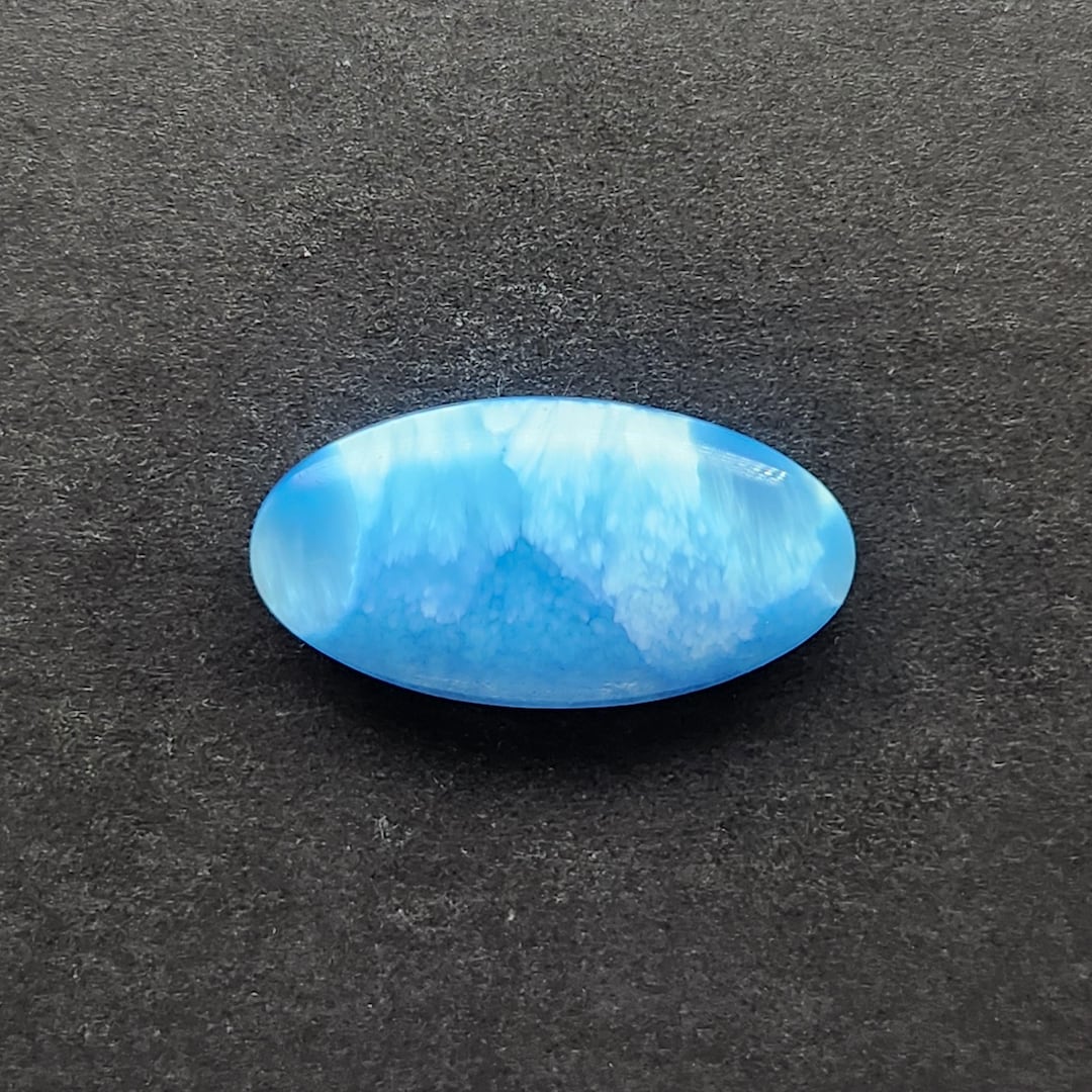 Blue Victoria Stone Cabochon, Designer Cabochon, Hand Cut, Oval Shape ...