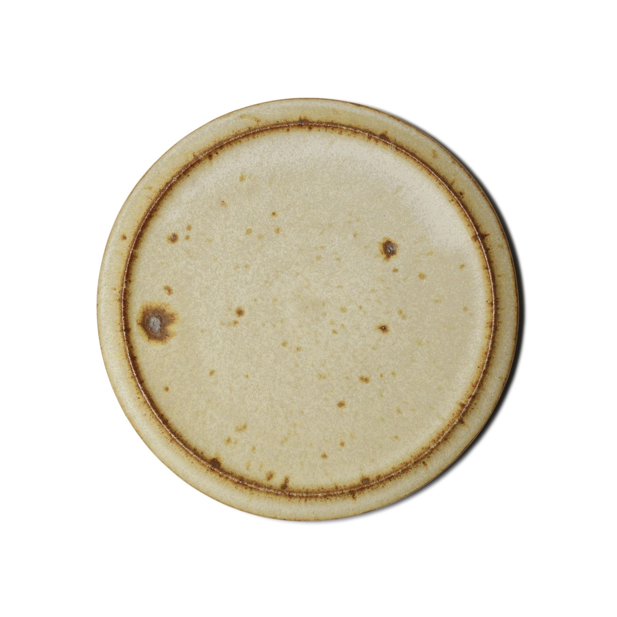 Round Rim Plate 7.5 inch Pottery Handmade Plate Wood fired | Etsy