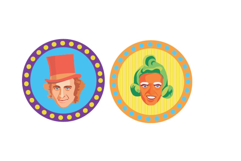 Candy Maker Clip Art Digital Files for Round Gift Tags or Banners ...