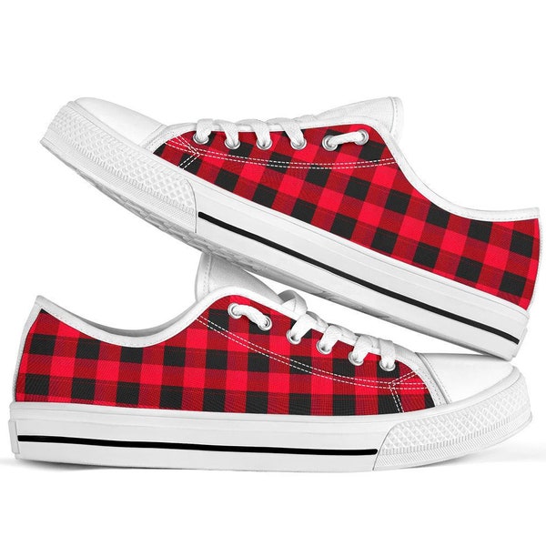 Checkered Sneakers - Etsy