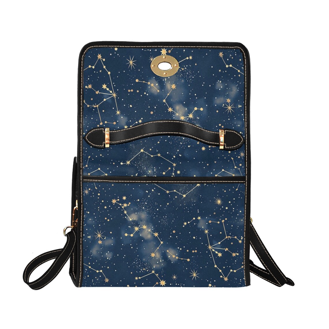 Blue Constellations Celestial Canvas Bag, Cute Stargazing Cross Body ...