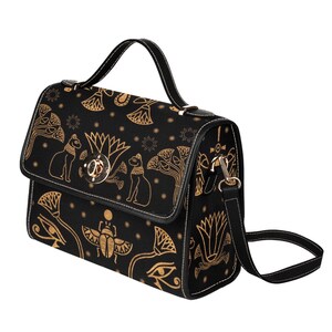 Egyptian Scarab Beetle Purse, Egyptian Cat Satchel Hand Bag, Cute ...