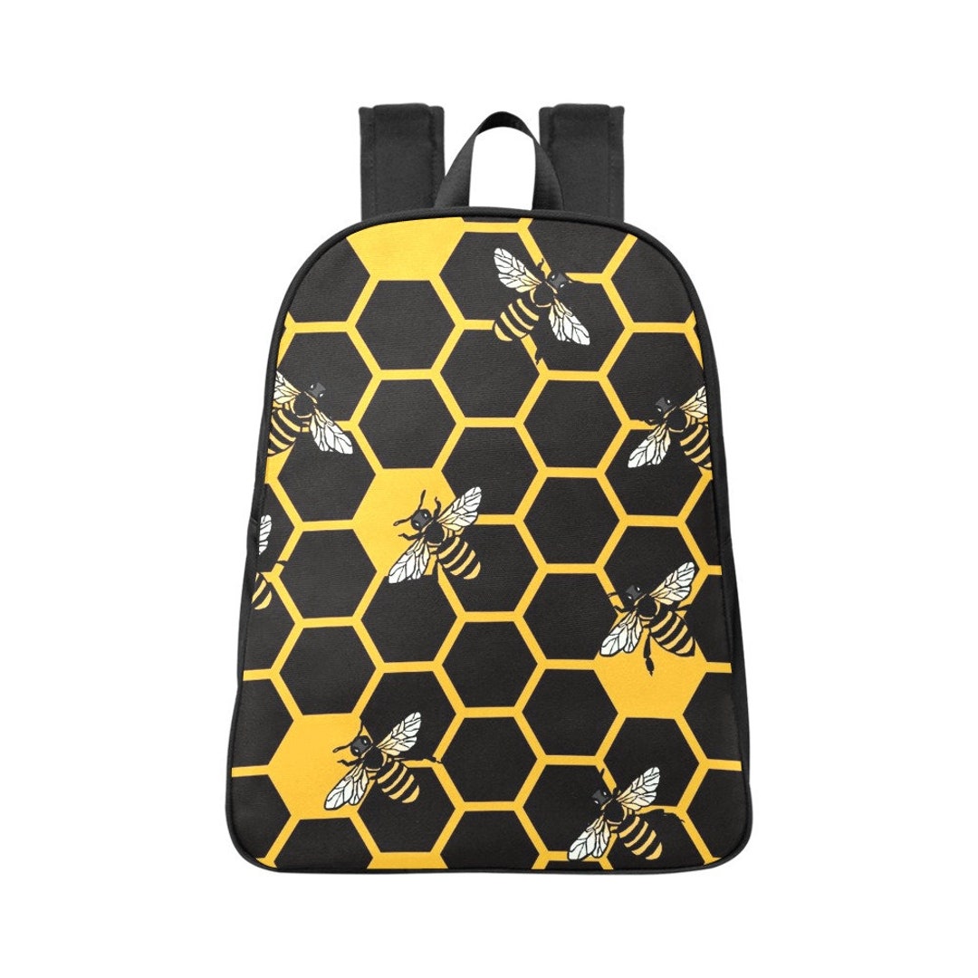 Honey Bees Back Pack Honey Comb Backpack Gardening Bookbag - Etsy