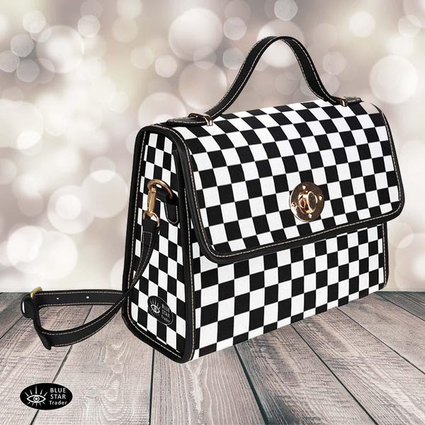 Checkered Purse - Etsy