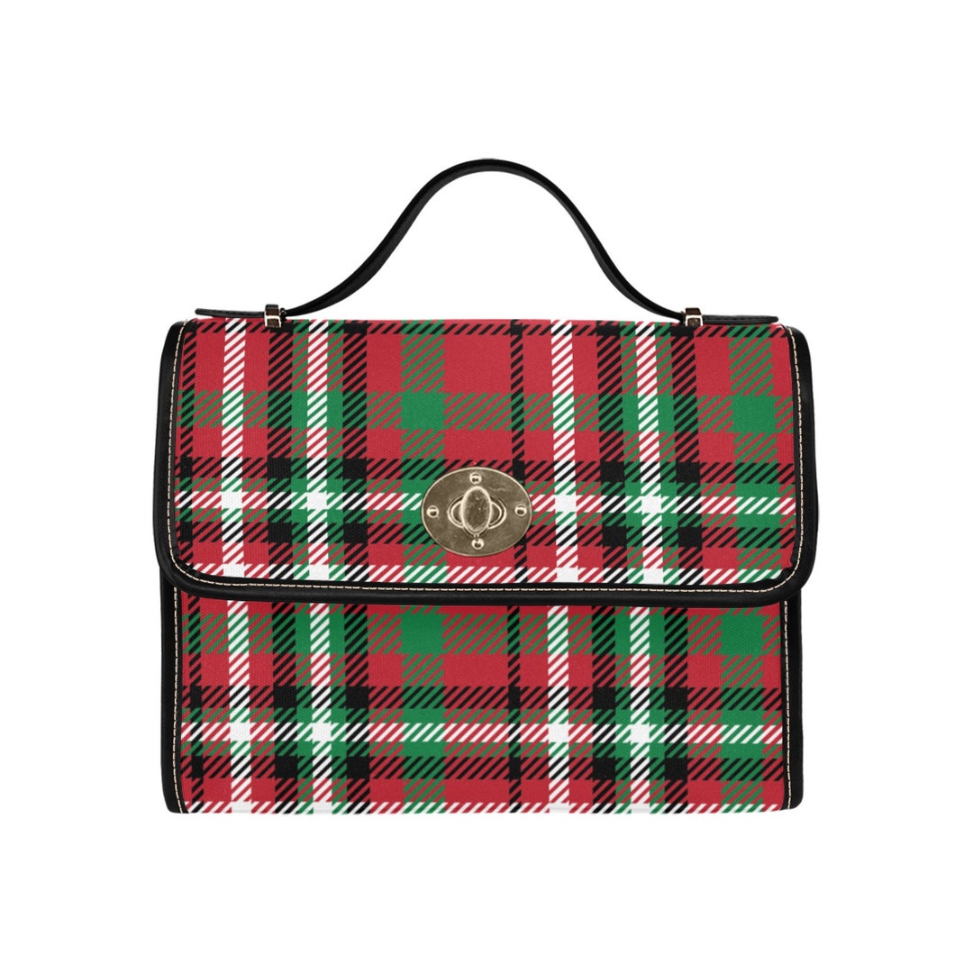 Christmas Red Plaid Purse, Satchel Bag, Holiday Edition Handbag ...