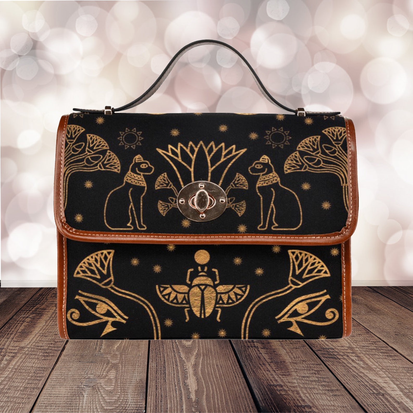 Egyptian Scarab Beetle Purse, Egyptian Cat Satchel Hand Bag, Cute ...