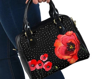 Red Poppy Bag | Etsy