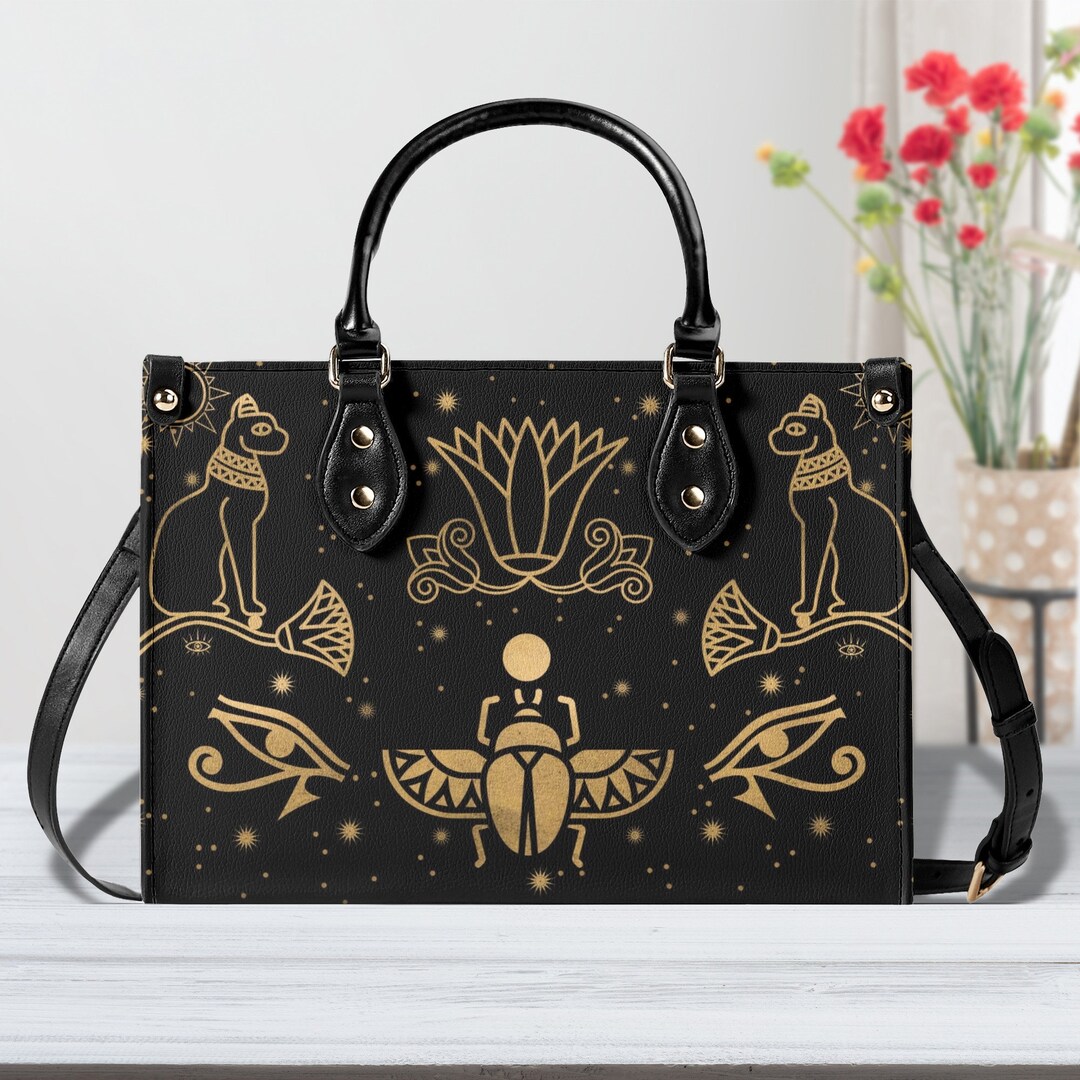 Egyptian Scarab Beetle Purse, Luxe Jane Faux Leather Purse, Cute Women ...