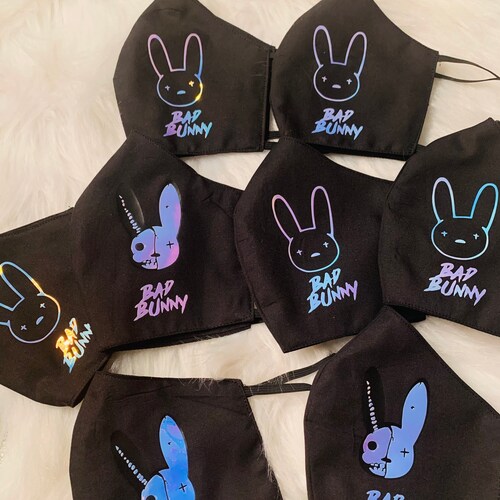 Bad Bunny Mask Bad Bunny Face Mask El Conejo Malo Bleach | Etsy