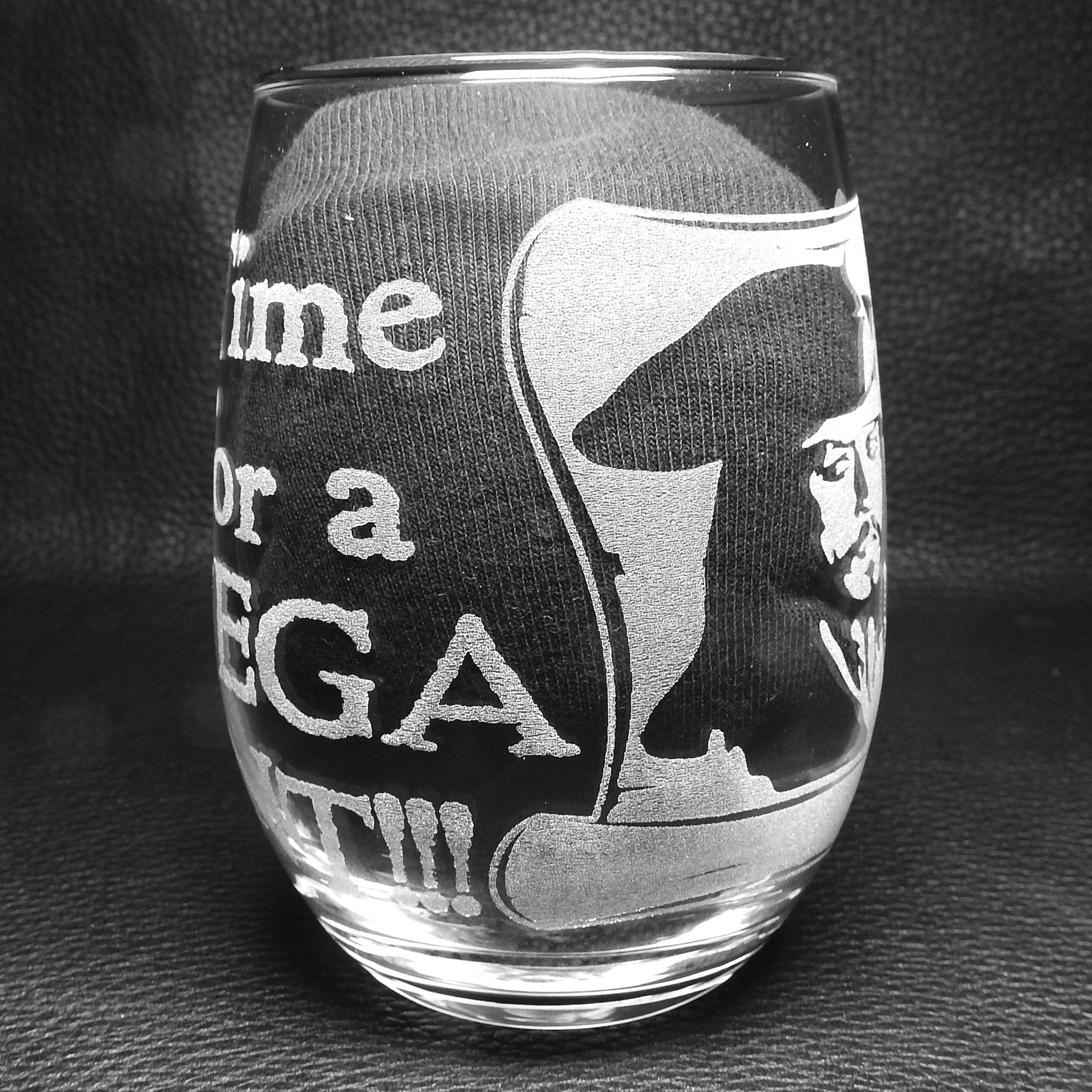 Single "mega Pint!" Johnny Depp/jack Sparrow 21-oz Stemless Wine Glass ...