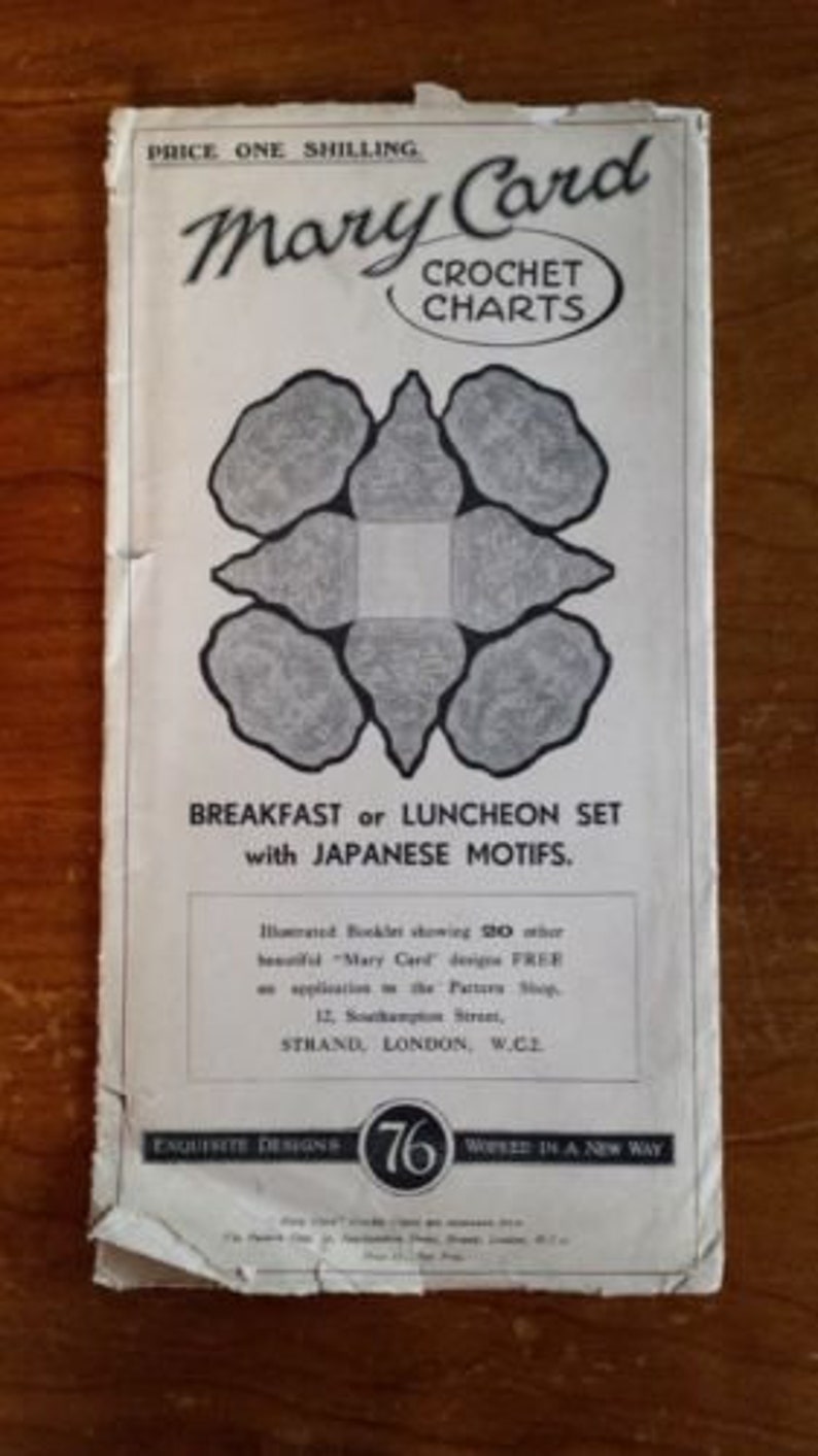 Rare Rare Rare! Antique MARY CARD Design #76 'japanese' - Pristine ...