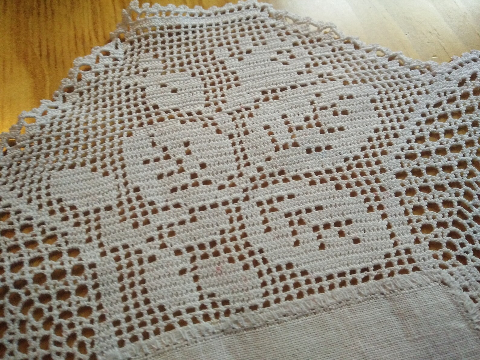 Antique MARY CARD Doily Rose Bud Lace Design C1917 Chart #53 Filet Hand ...