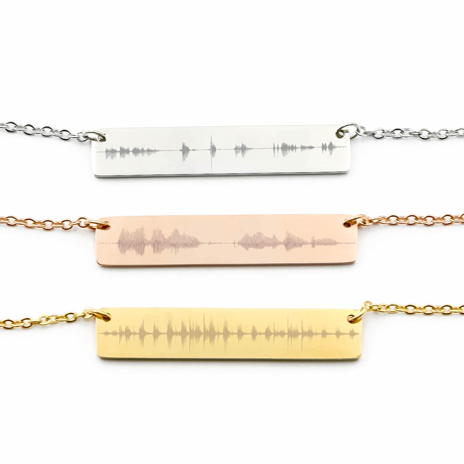 Soundwave Necklace, Custom Engraved Soundwave, Soundwave Jewelry, Voice ...