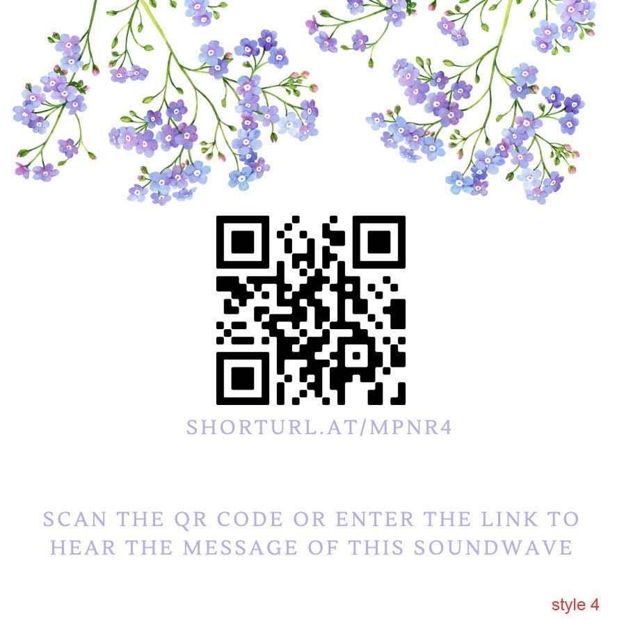 Sound Wave With QR Code Soundwave Necklace Custom Engraved - Etsy
