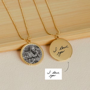 Custom Medallion Photo Necklace, Pet Photo Necklace, Sentimental ...