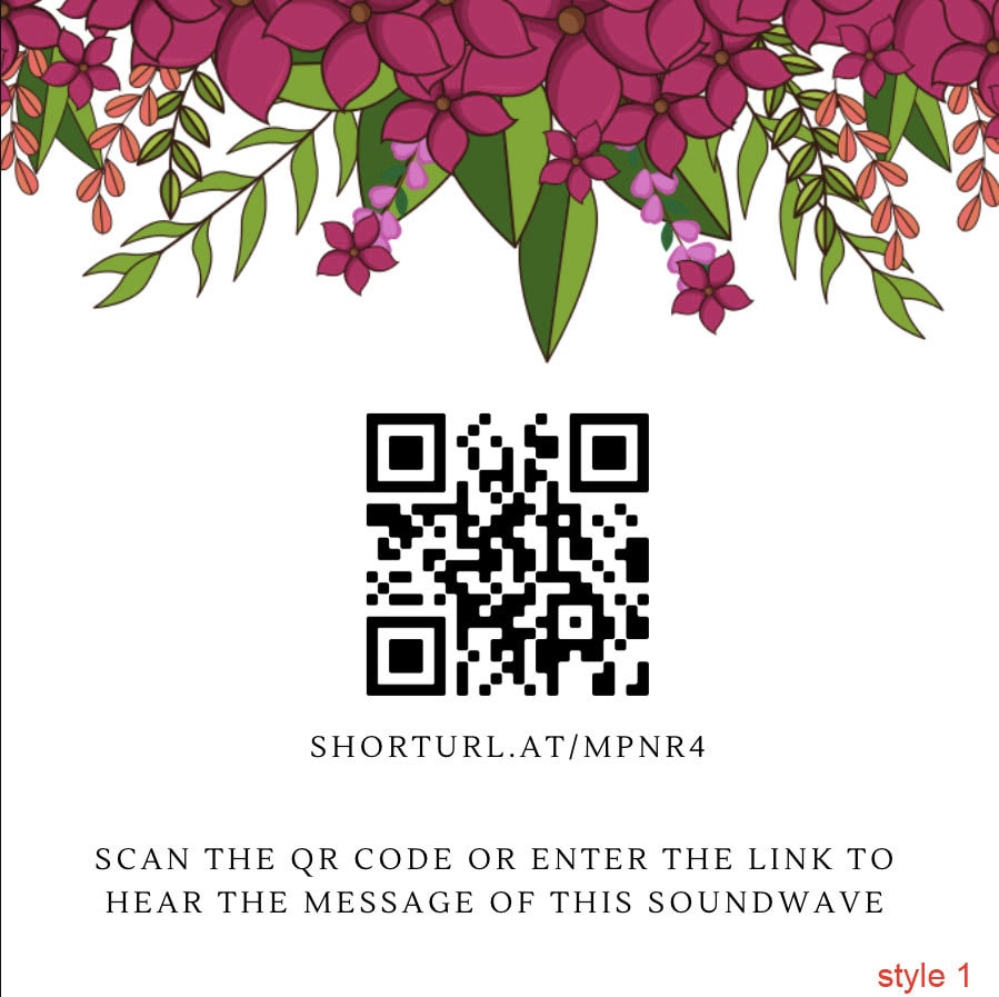 Sound Wave With QR Code Soundwave Necklace Custom Engraved - Etsy