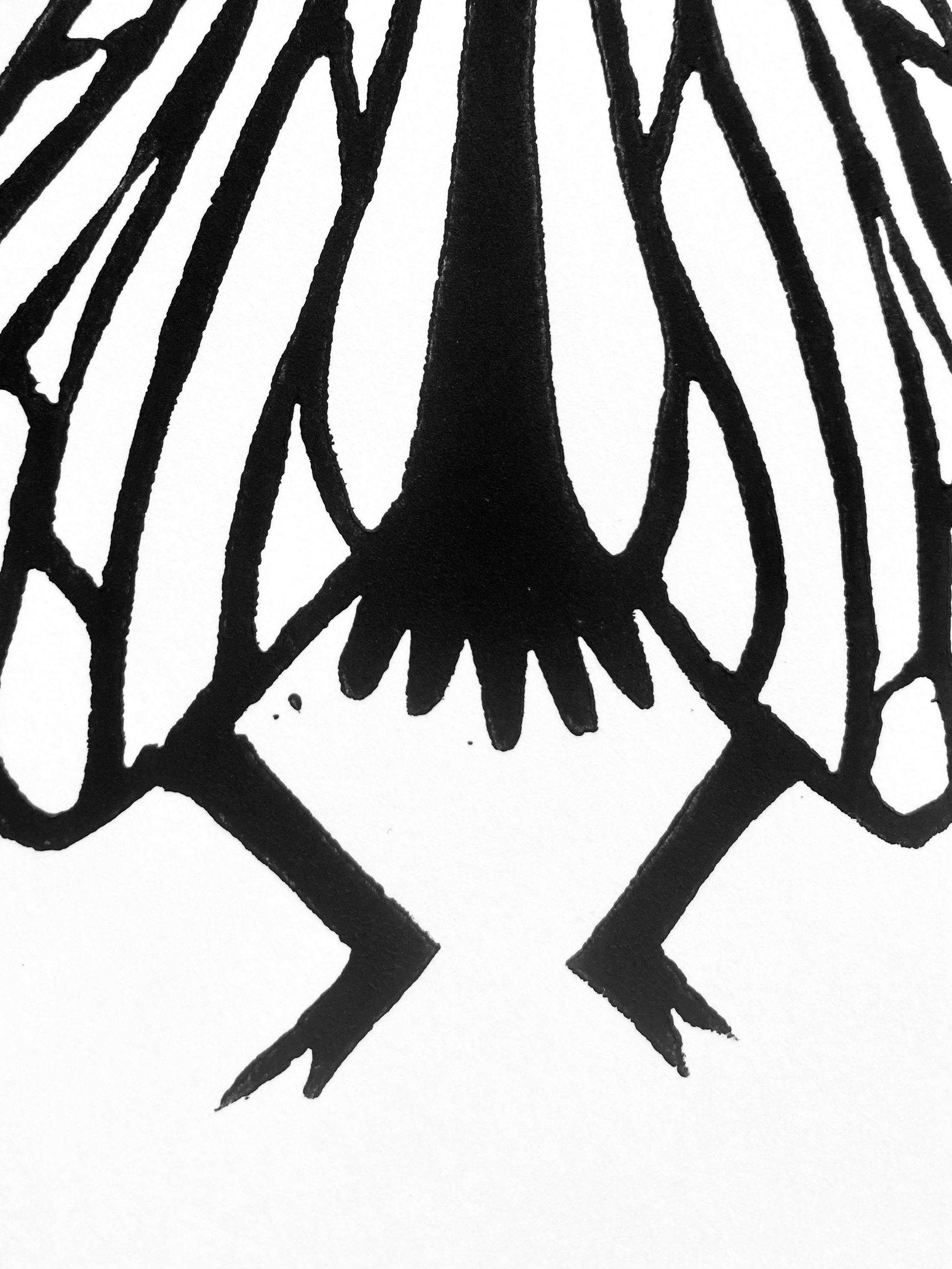 FLY LINOCUT PRINT, Hand Printed Linocut/block Print on Paper - Etsy