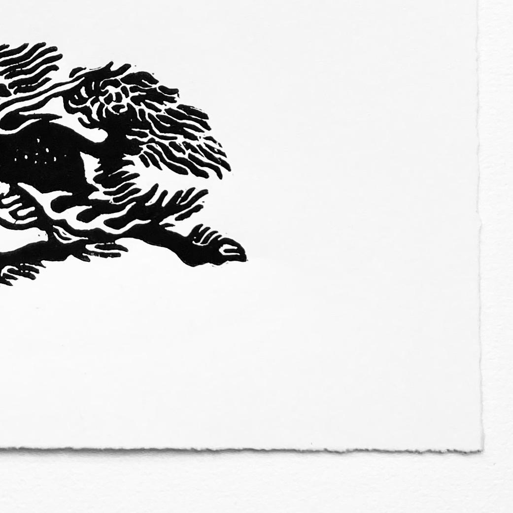 KIRIN ICHIBAN DRAGON, Hand Printed Linocut/block Print on Paper - Etsy