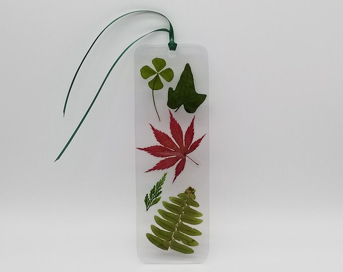 Pressed Leaf Bookmark, Gifts for Men/him, Father's Day Gift, Nature ...